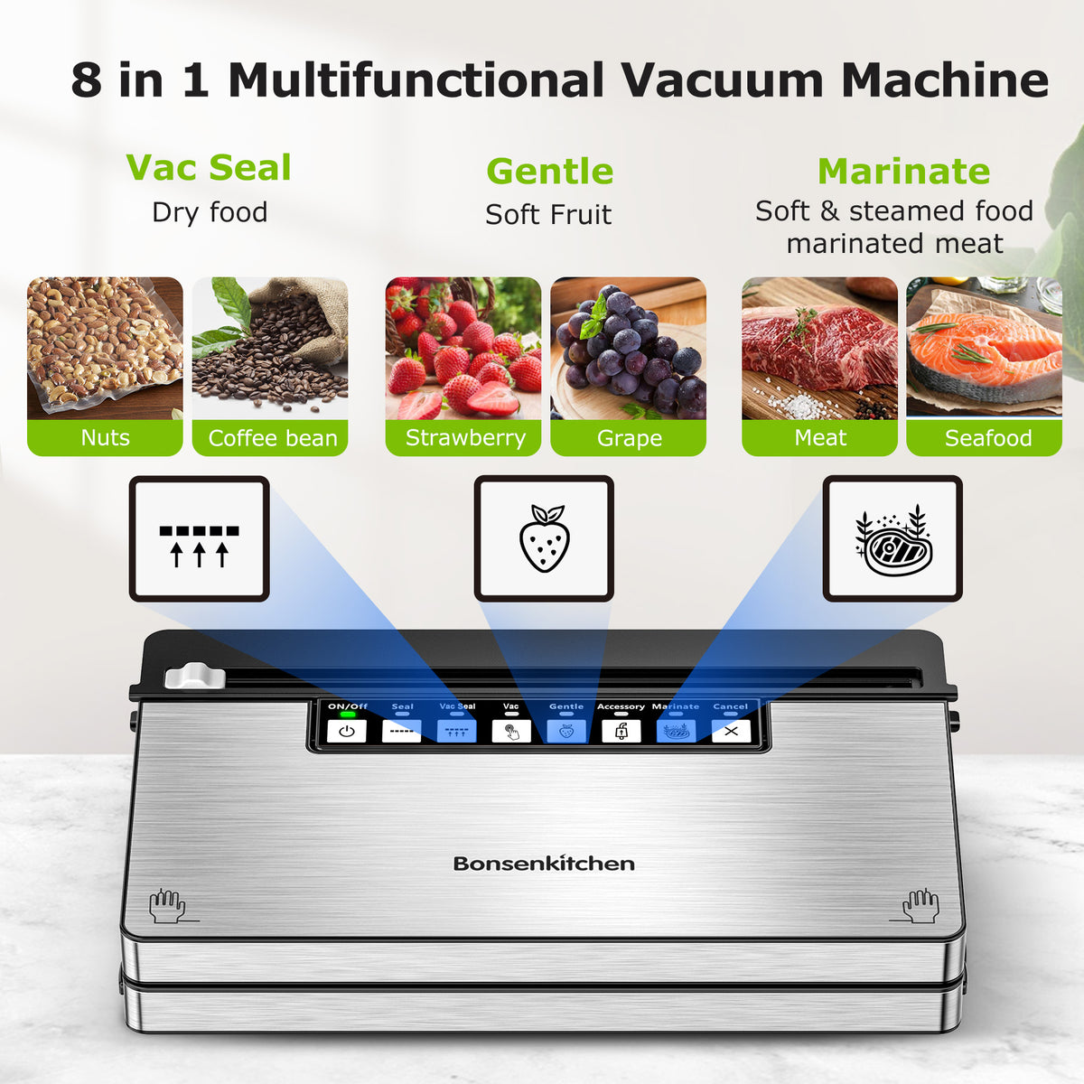 Bonsenkitchen Vacuum Food Sealer VS3201